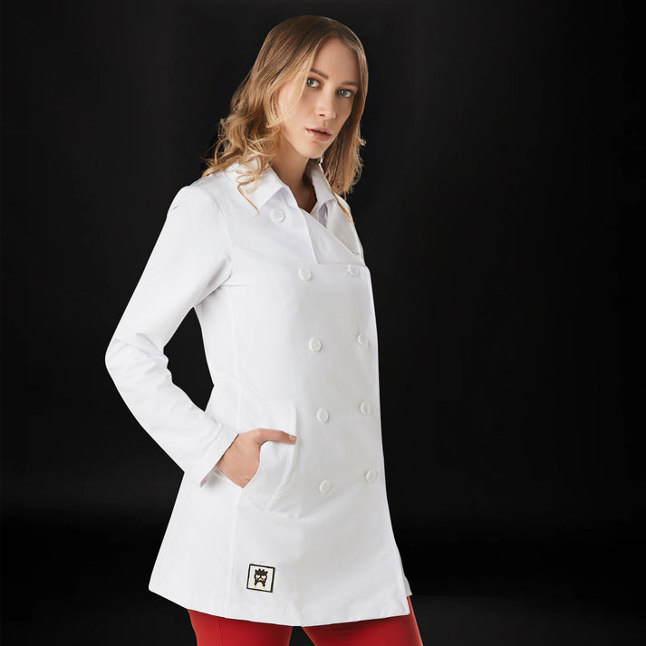 Bata Médica de Mujer Badtz-maru® modelo KaiKai antibacterial - Gallantdale Uniformes